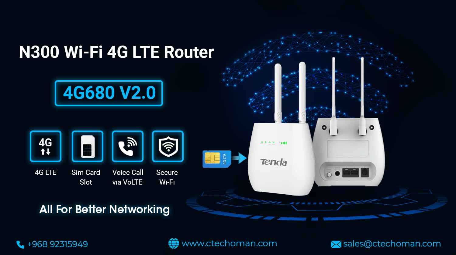 N300 Wi-Fi 4G LTE Router| Concept Group